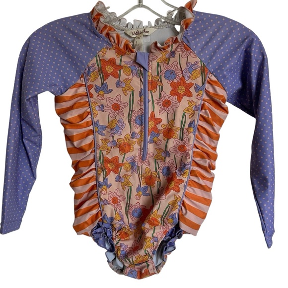 Matilda Jane | Swim | Matilda Jane Boardwalk Breeze Rashguard Swimsuit ...